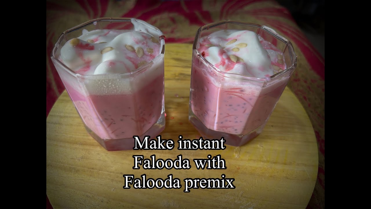 Easy falooda premix recipe| Rose falooda recipe| khus falooda recipe ...