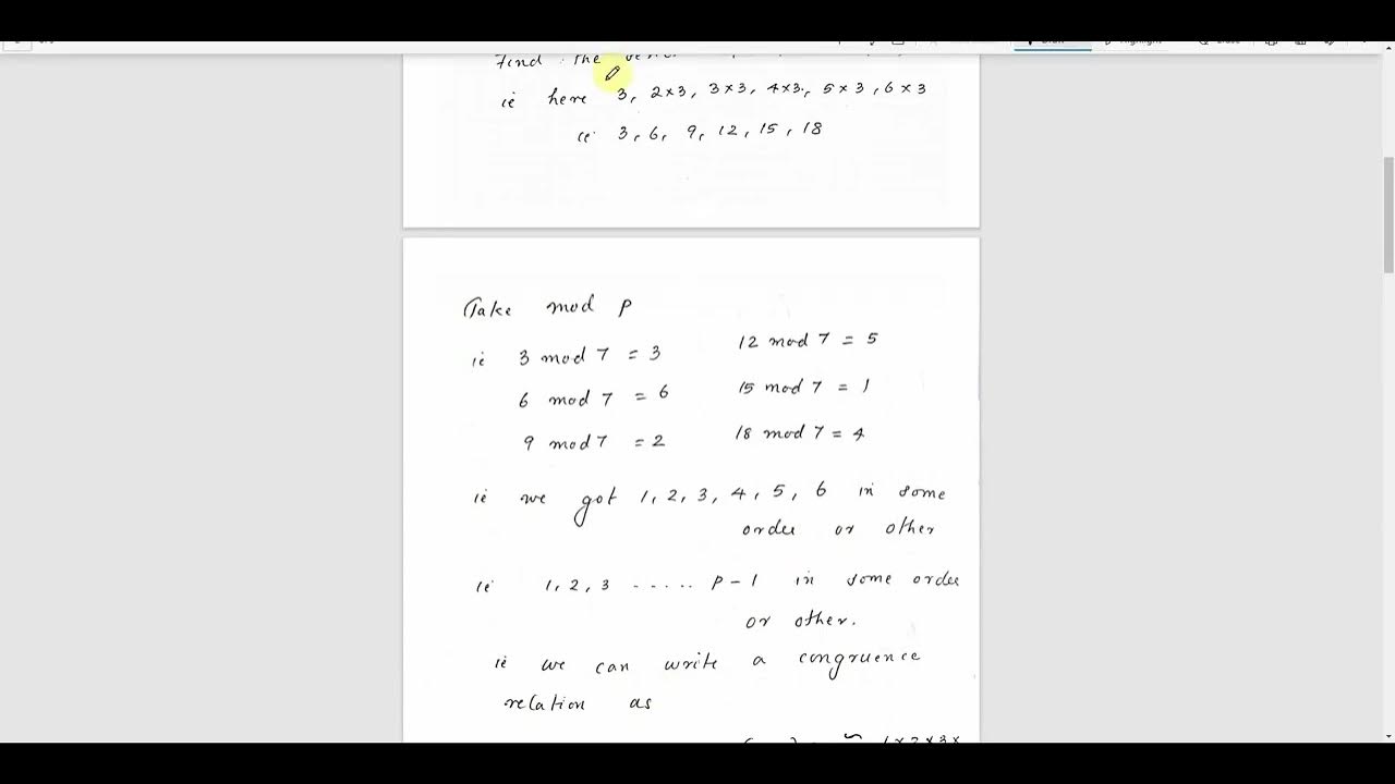 Fermat's Theorem proof KTU CST332 Foundations of Security in Computing-S6CS - YouTube
