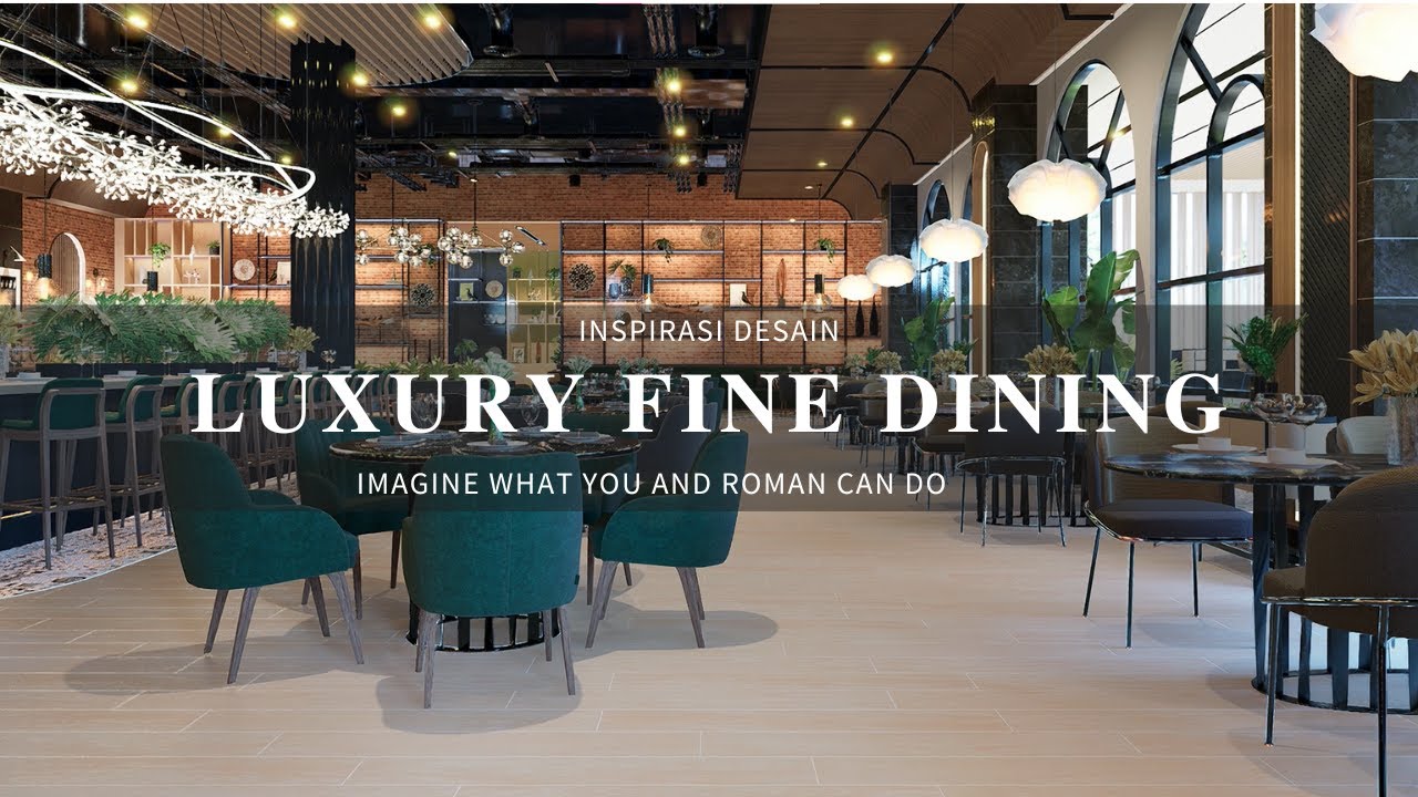 Inspirasi Desain Open Plan Restoran Mewah. Tetap Cozy dengan Bar dan ...
