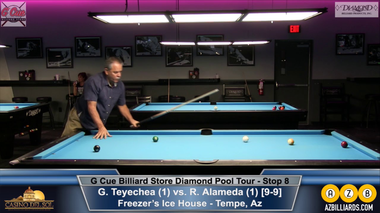 Diamond Pool Tour - George Teyechea vs Rudy Alameda - YouTube