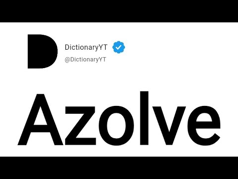 Azolve Meaning in English - YouTube