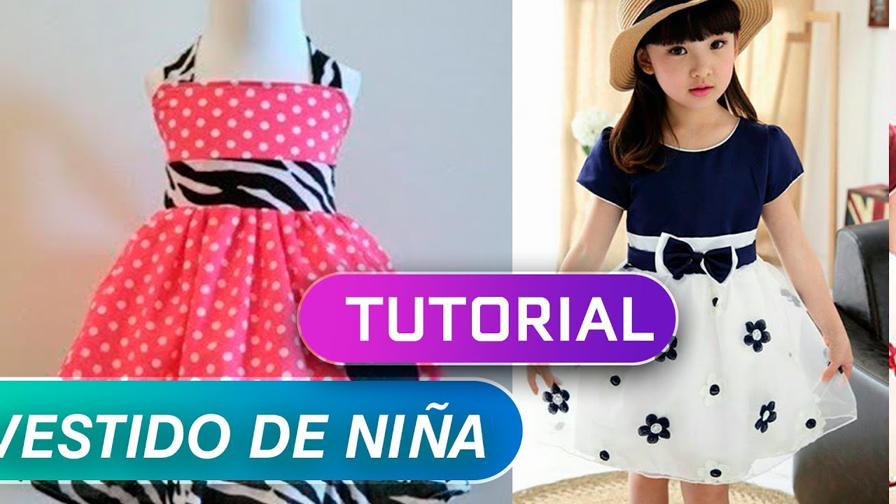 TUTORIAL OF HOW TO MAKE A GIRL DRESS - YouTube