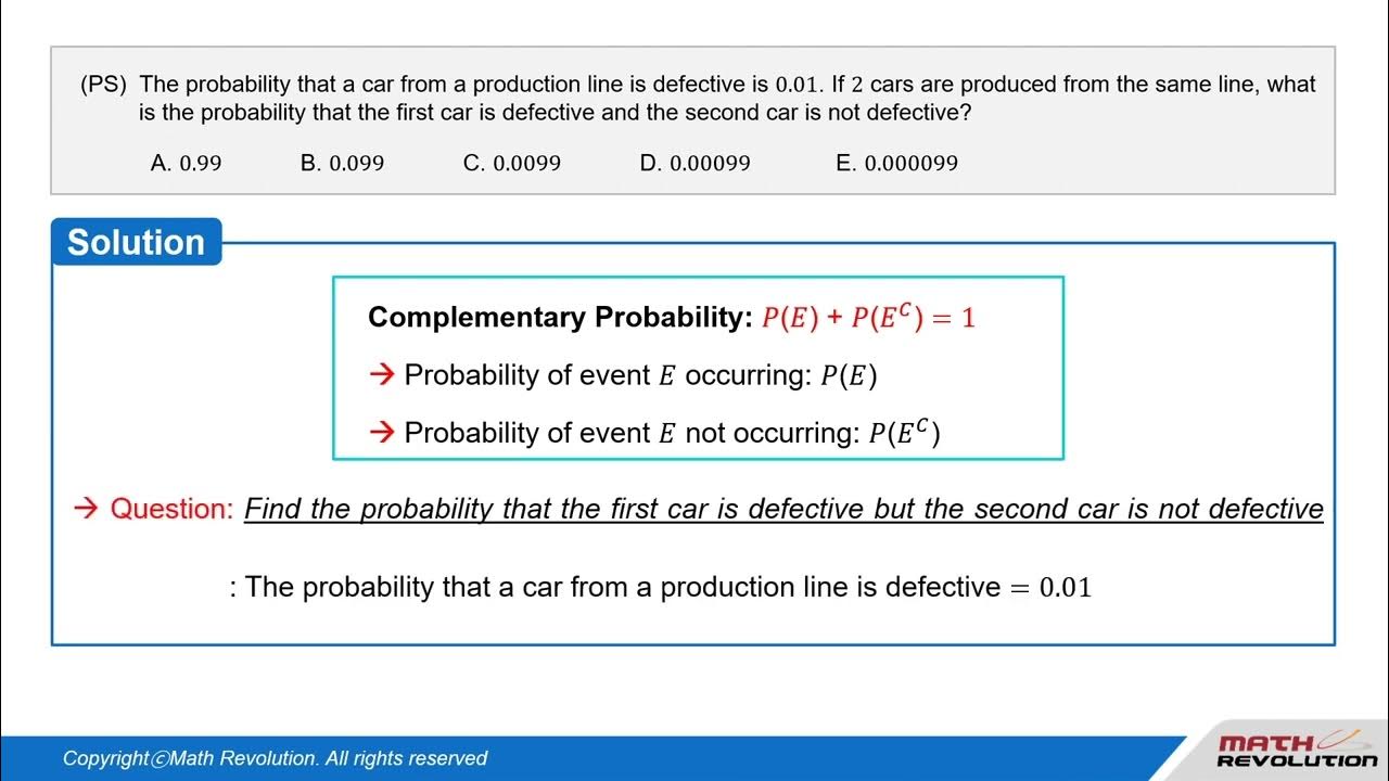 O5. Complementary Events and Probability - YouTube