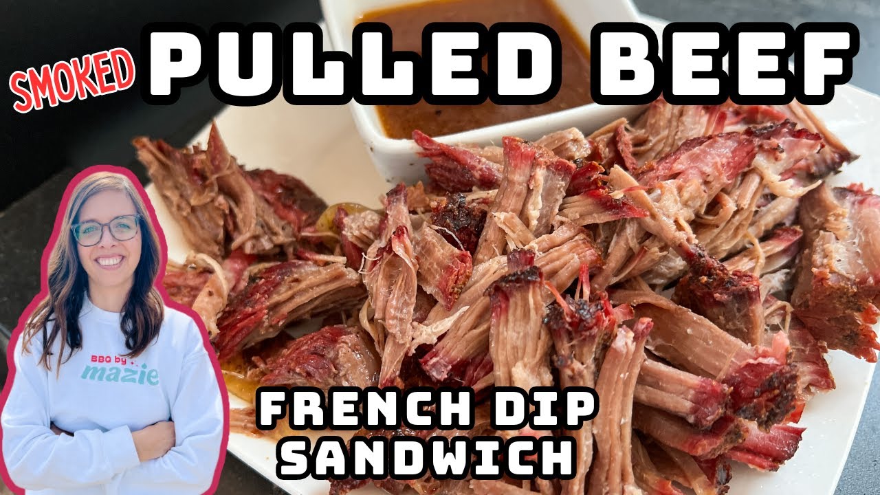 PULLED BEEF | Smoked Chuck Roast for French Dip Sandwich on the Pit Boss Austin XL - YouTube