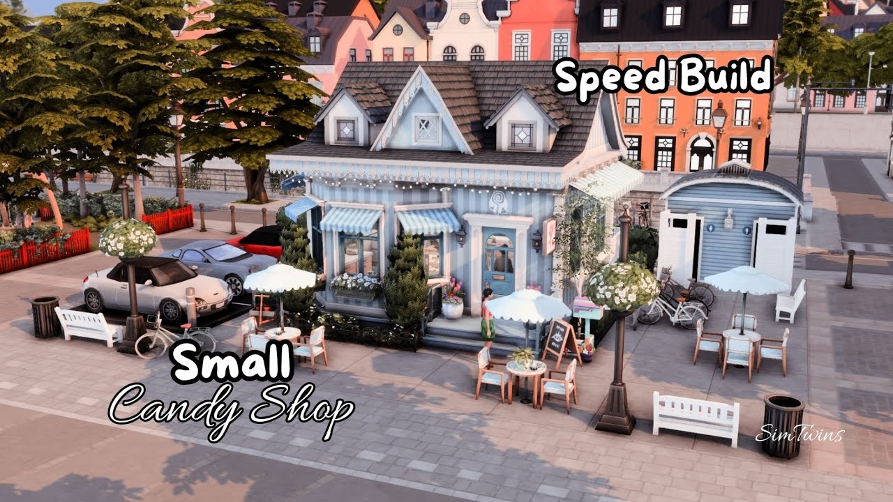 Small Candy Shop | Businesses and Hobbies | The Sims 4 Speed Build | No ...