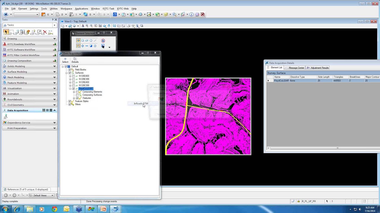 KYTC Design Webinar KYTC Task Menu MicroStation Tips Tricks and LiDAR Tools - YouTube
