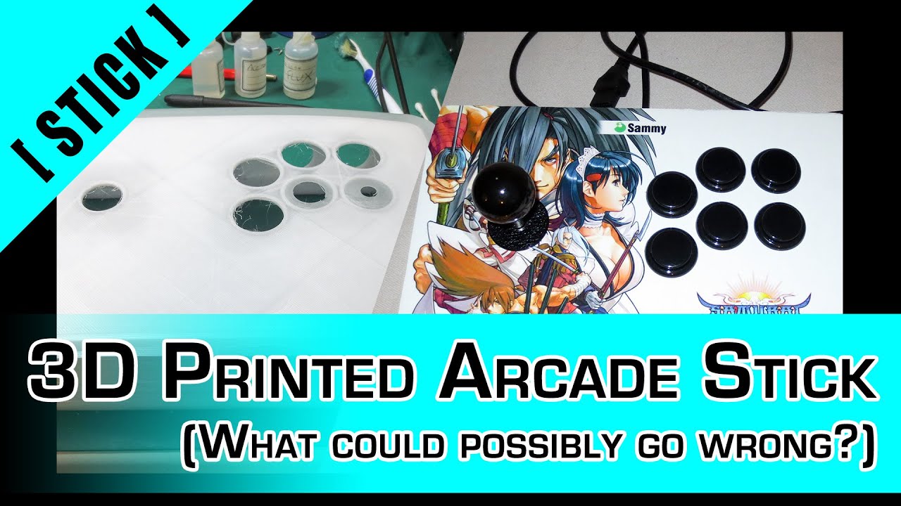 [Arcade Stick Mod] Part 16: 3D-Printed Arcade Stick (for SuperGun ...