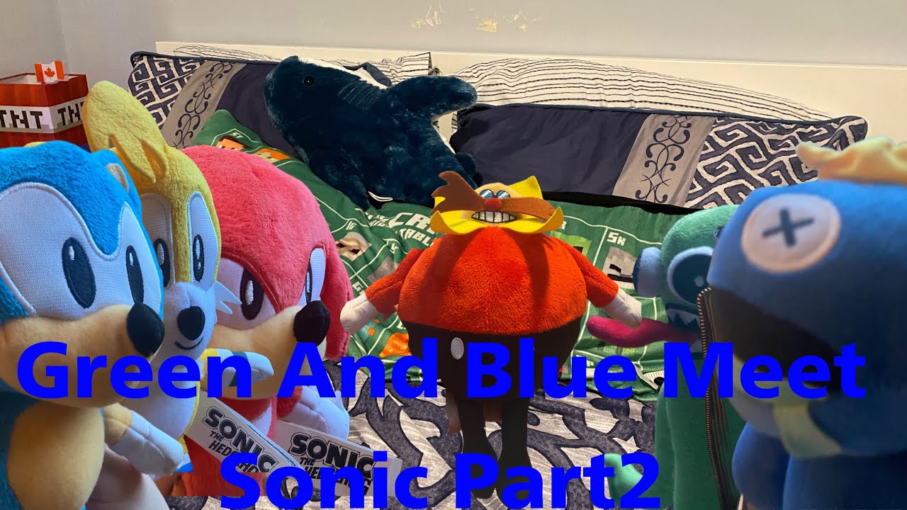 Green And Blue Meet Sonic Part2-Rainbow Friends World - YouTube