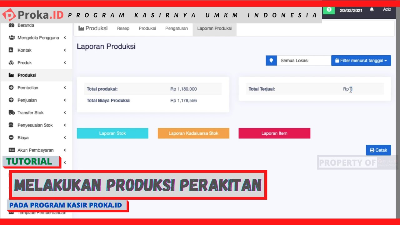 Melakukan Produksi Perakitan pada Proka.id | Tutorial | Proka.id - YouTube