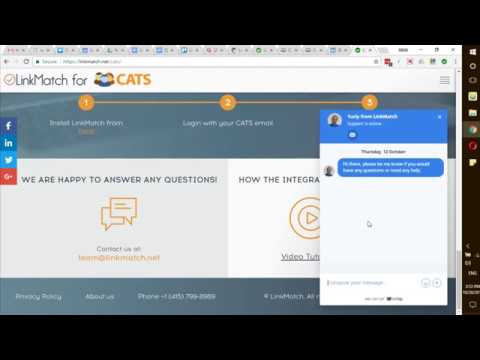 LinkMatch for CATS / LinkedIn - Quick Setup Guide - YouTube