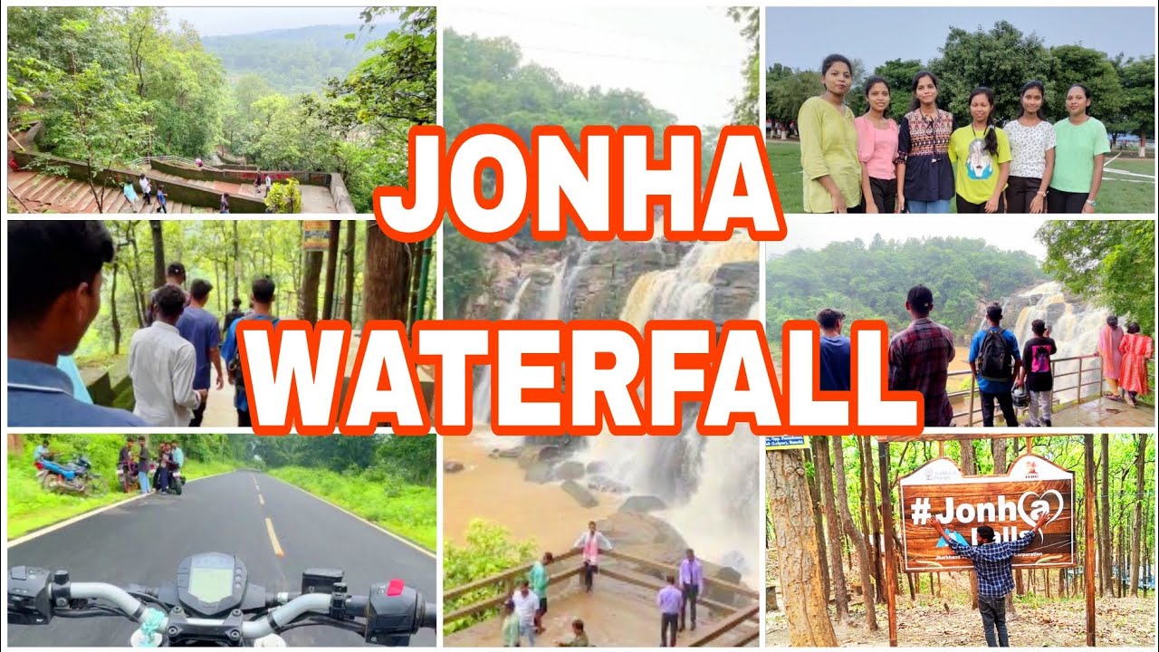 JONHA WATERFALL RANCHI ll tourist place llMy 1st vlog 😂😂 # please 🙏 ...