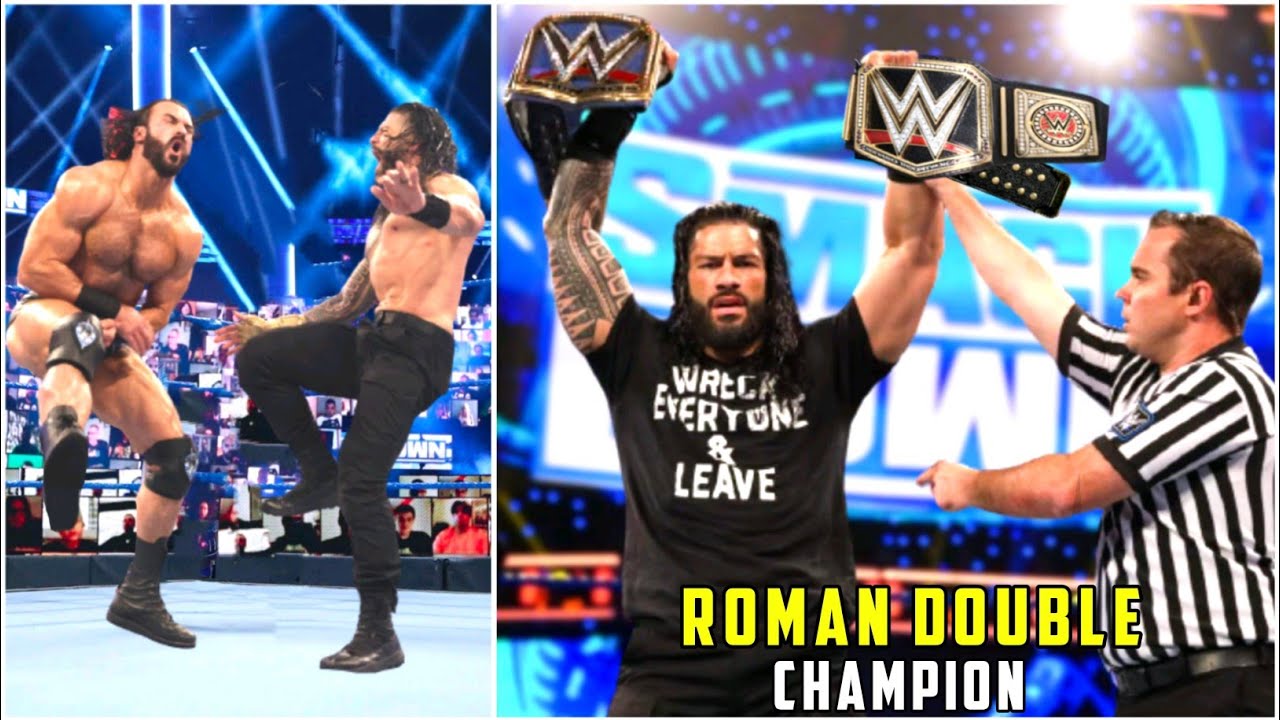 Roman Reigns Won Double Championship In WWE | Roman Reigns Double ...
