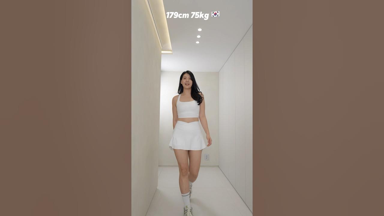 179cm 테니스룩코디 #운동하는여자 #운동복추천 #키큰여자 #tallgirl - YouTube