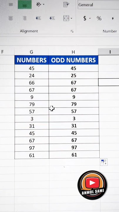 How to Convert Even to Odd Number in Excel | Use of Odd Function in Excel | Excel Tips & Tricks ...