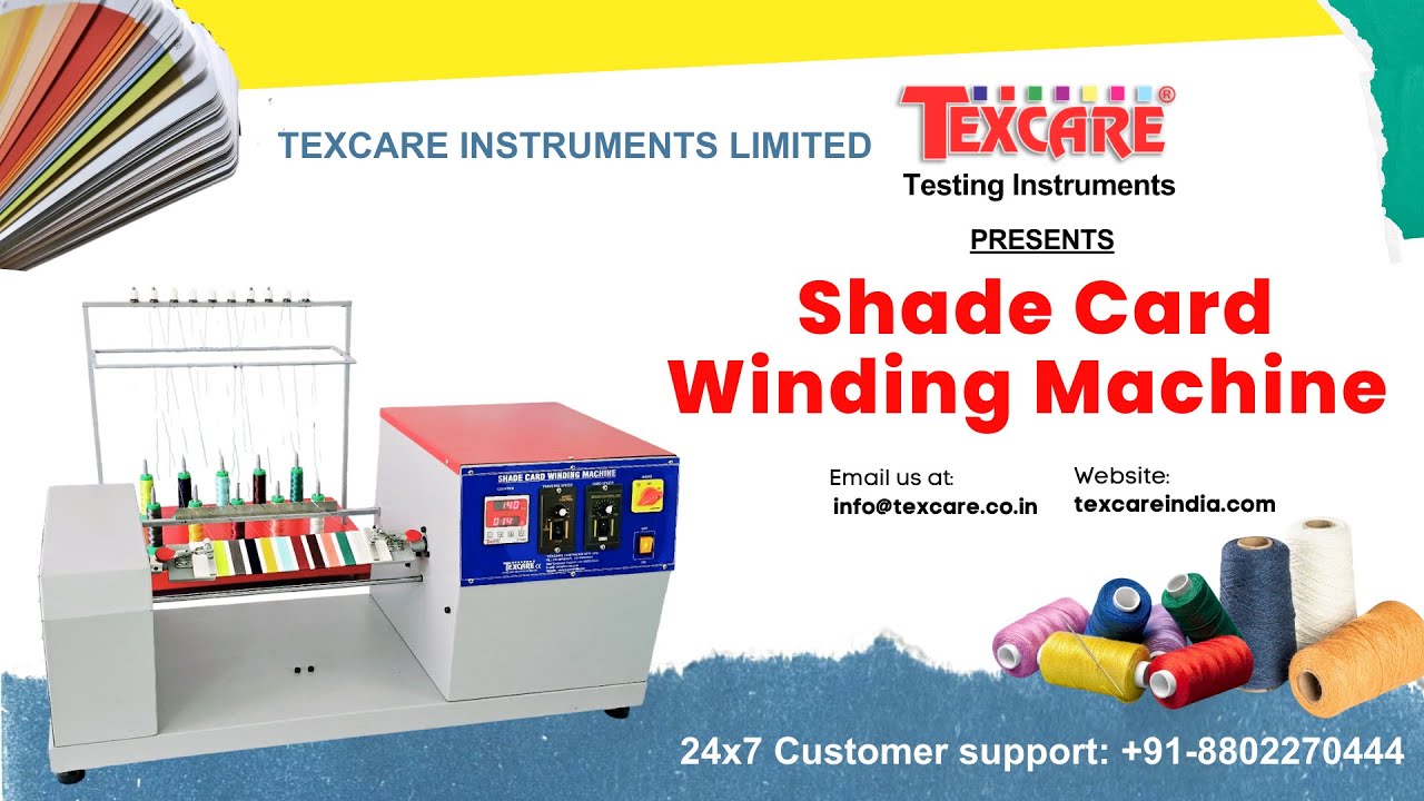 How can make perfect shade card by automatic Shade Card Winding machine ...
