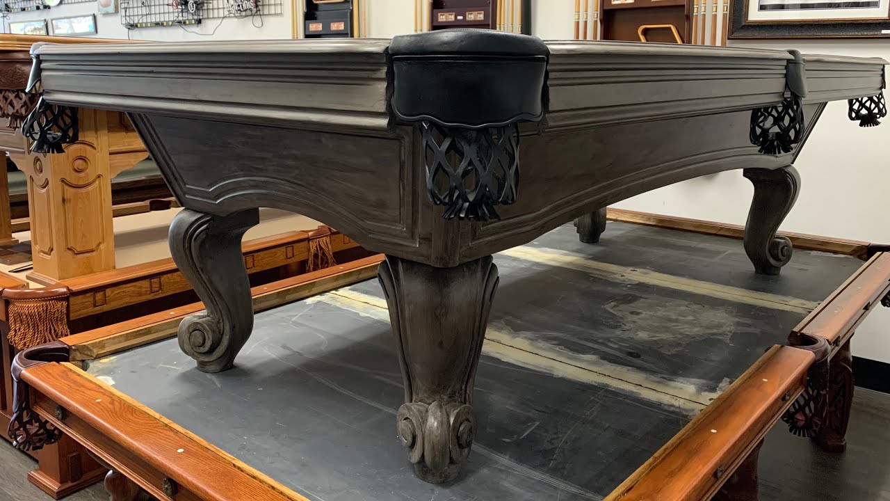 ABC 8FT Pool Table - Distressed Finish - CHIEF BILLIARDS - YouTube