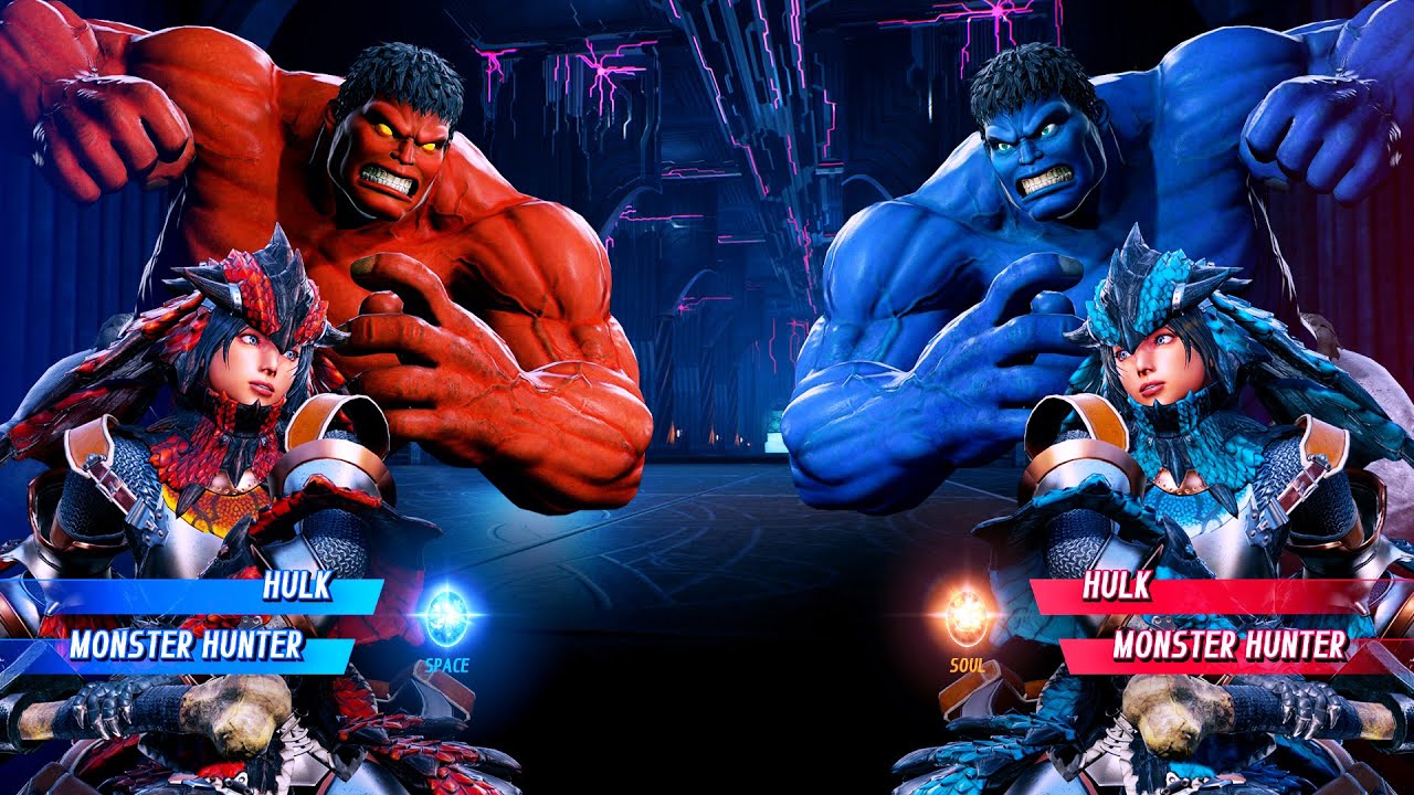 Red Hulk & Monster Hunter vs Blue Hulk & Monster Hunter (Very Hard ...