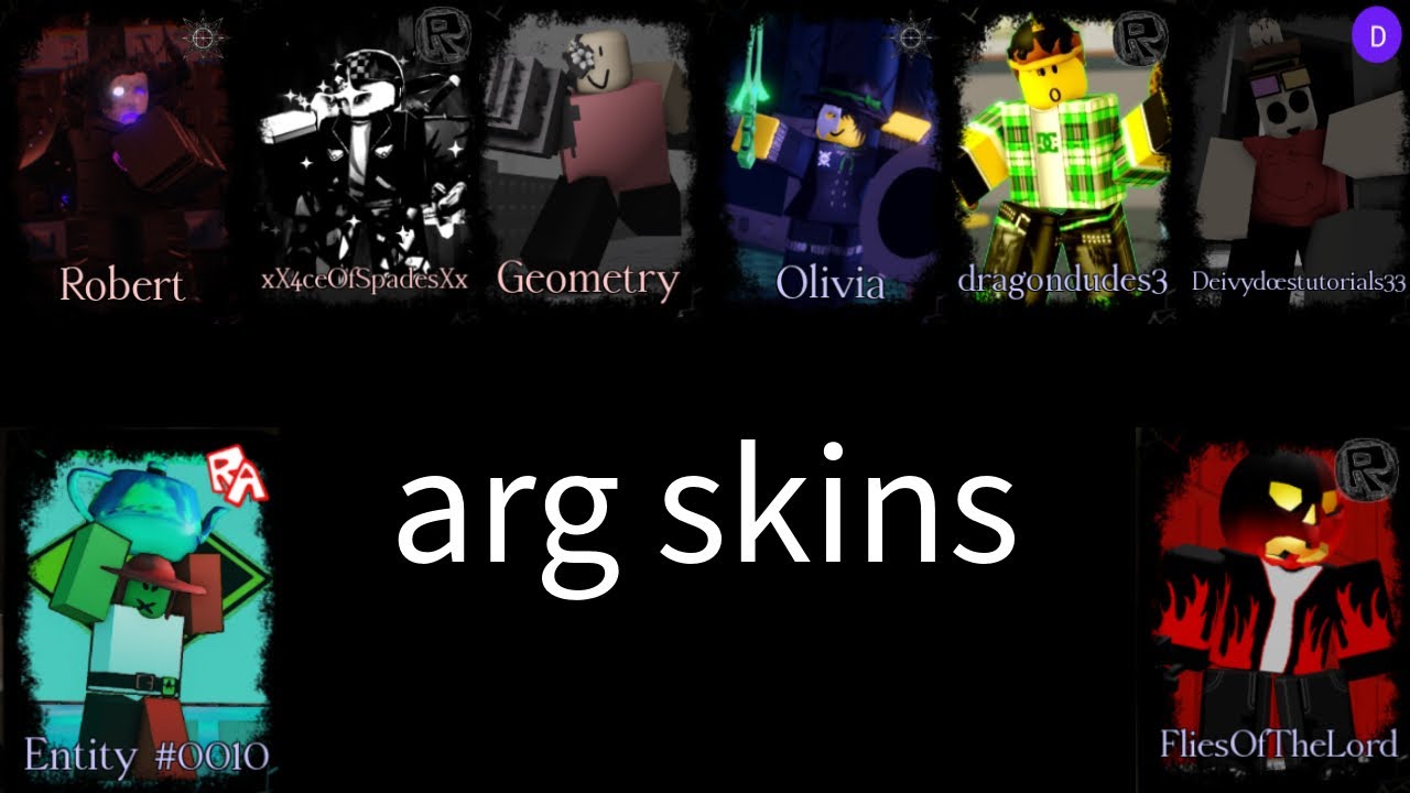 using every arg skin in forsaken - YouTube