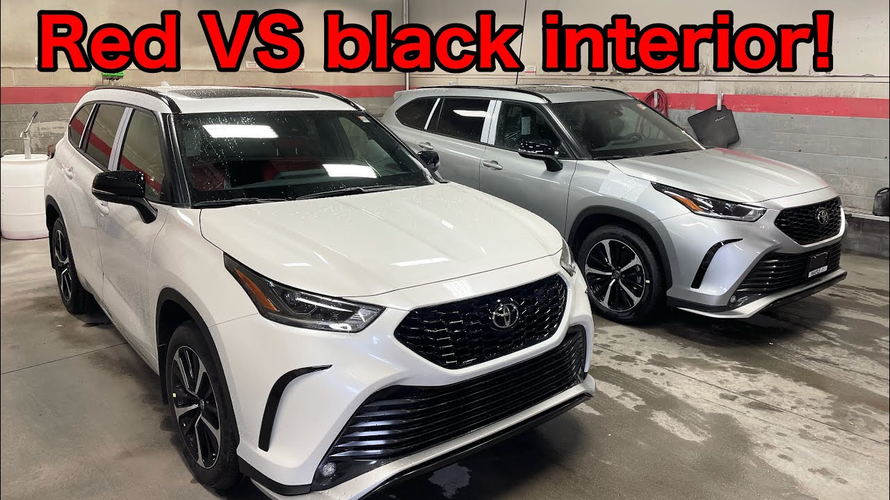 Is the 2021 Highlander XSE better with red interior or black? - YouTube
