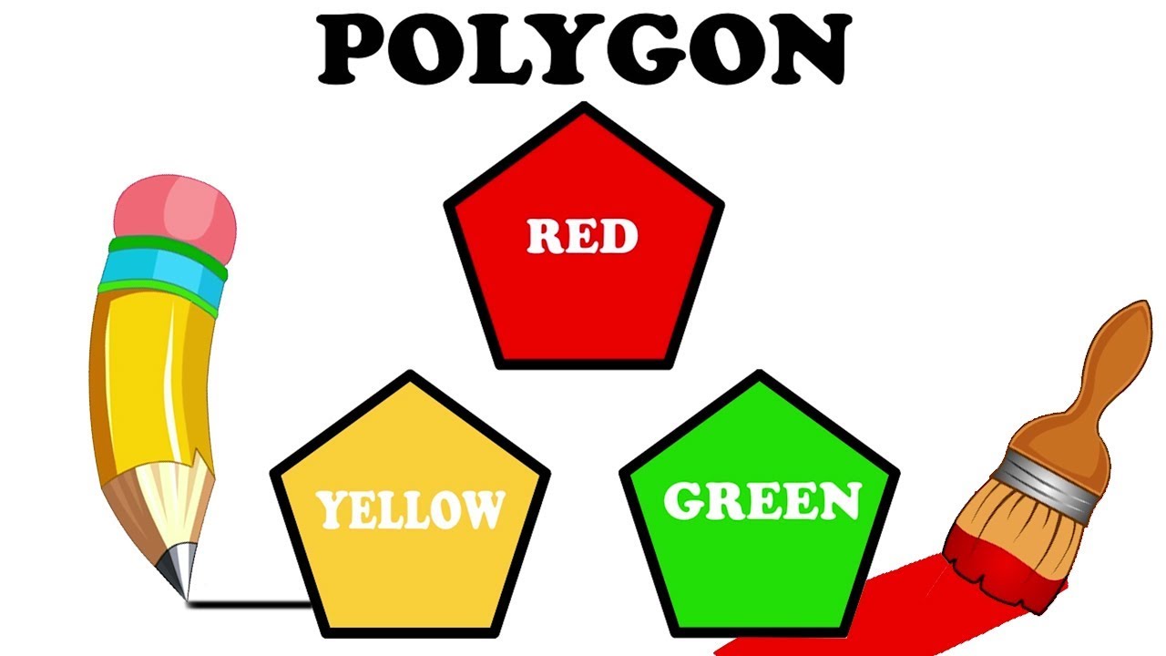 Learn Colors And Shapes For Kids | Polygon Shapes With Colors ...
