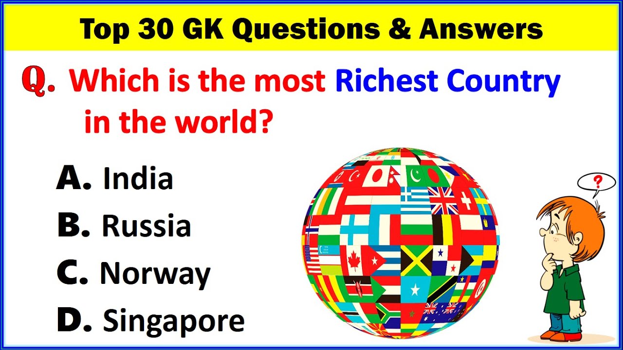 Top 30 Important Gk Question and Answer | Gk Questions and Answers | Gk ...