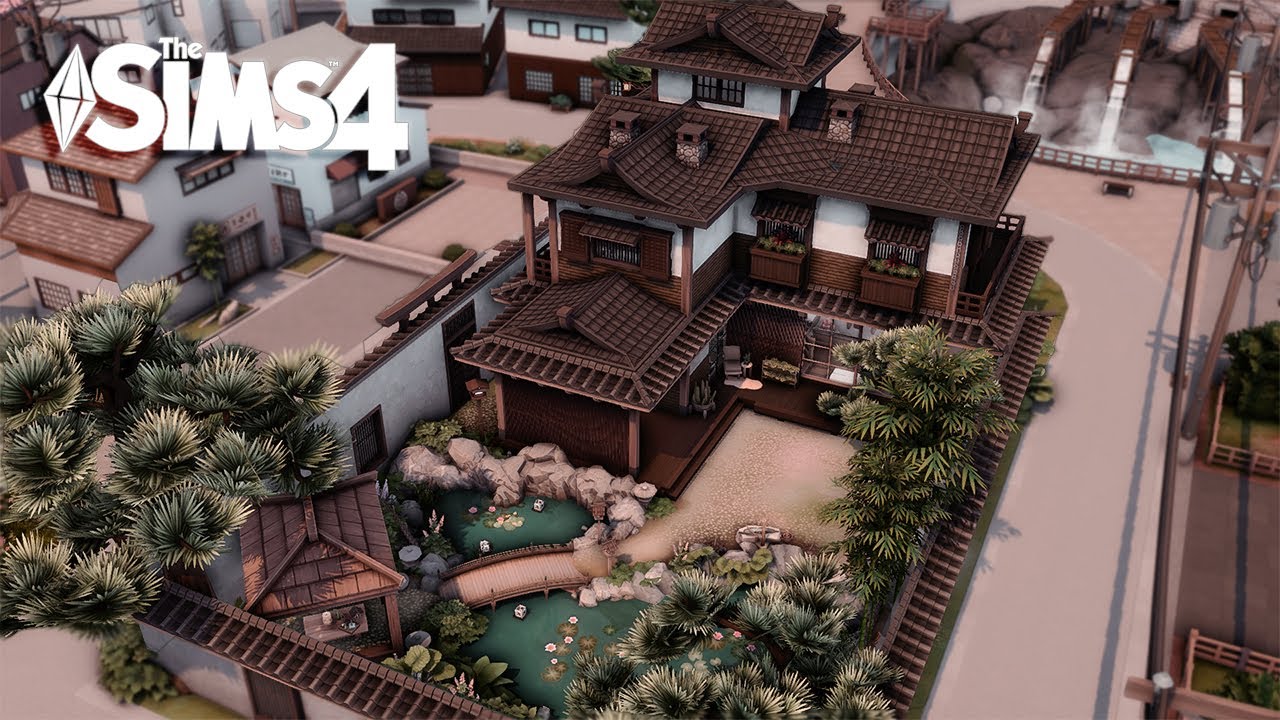 JAPANESE HOUSE II The Sims 4 Speed build - YouTube