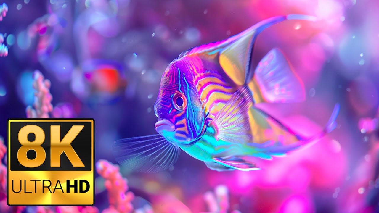 Ocean Moments 8K - Tropical Fish, Coral Reefs - Relieve Stress and ...