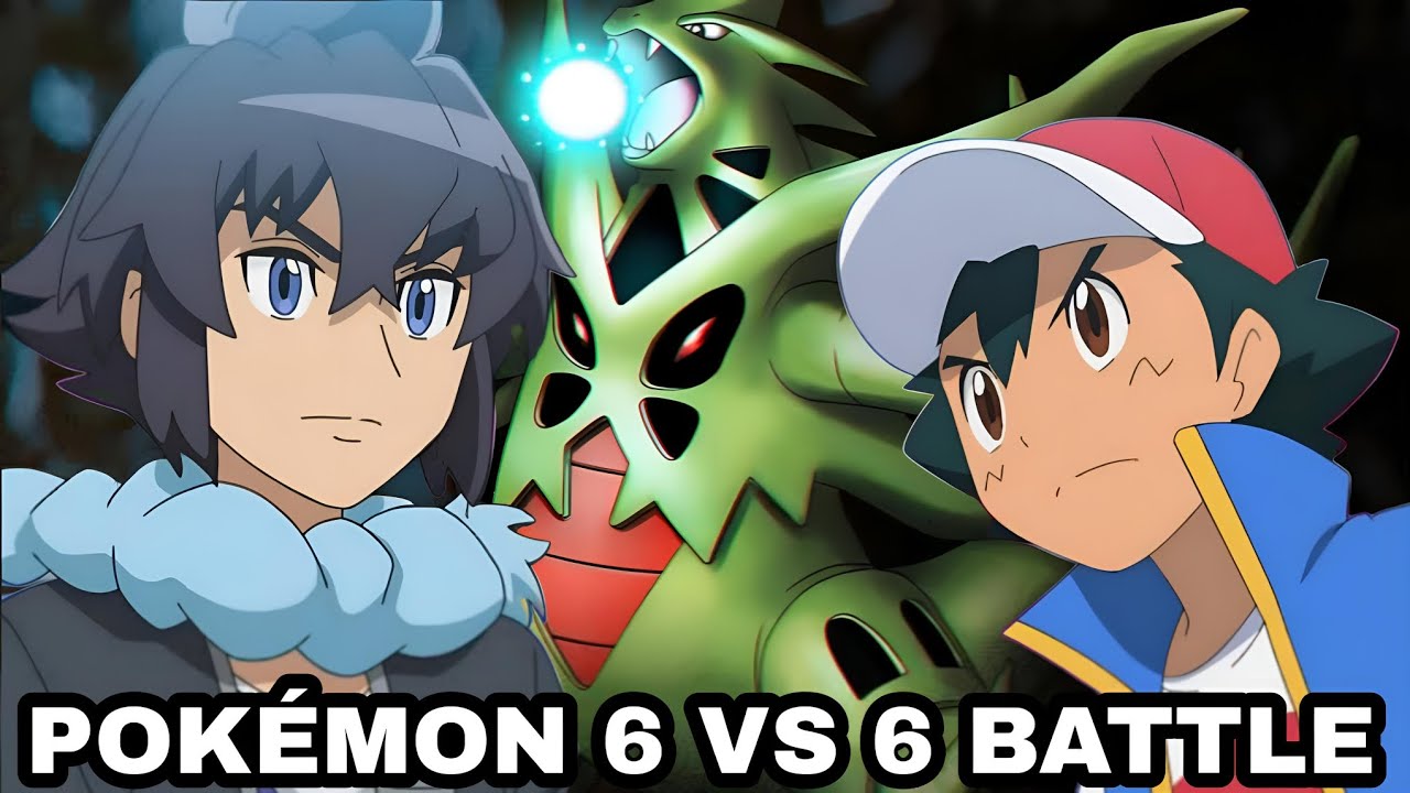 POKEMON 6 VS 6 BATTLE EP - 250 💛 ASH VS TYRANITAR FULL BATTLE 💛 ASH ...