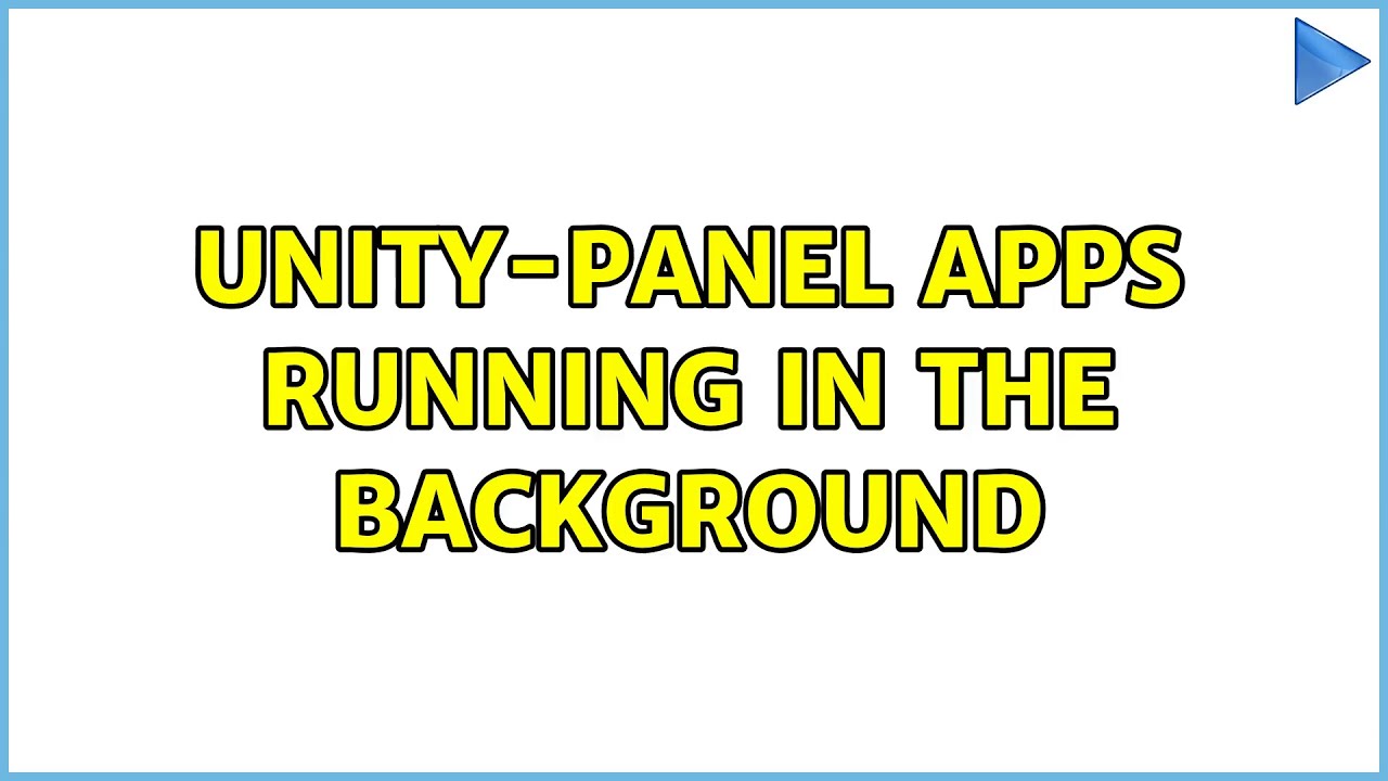 Ubuntu: unity-panel apps running in the background - YouTube