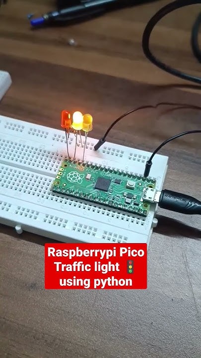 Raspberrypi Pico Traffic light 🚦 using python - YouTube