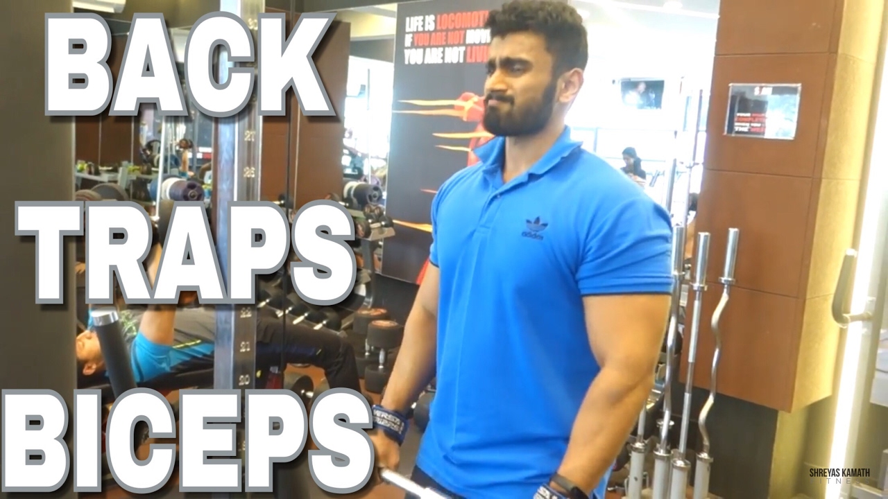Back, Traps and Biceps Workout with a Subscriber (Tips for Traps) - YouTube
