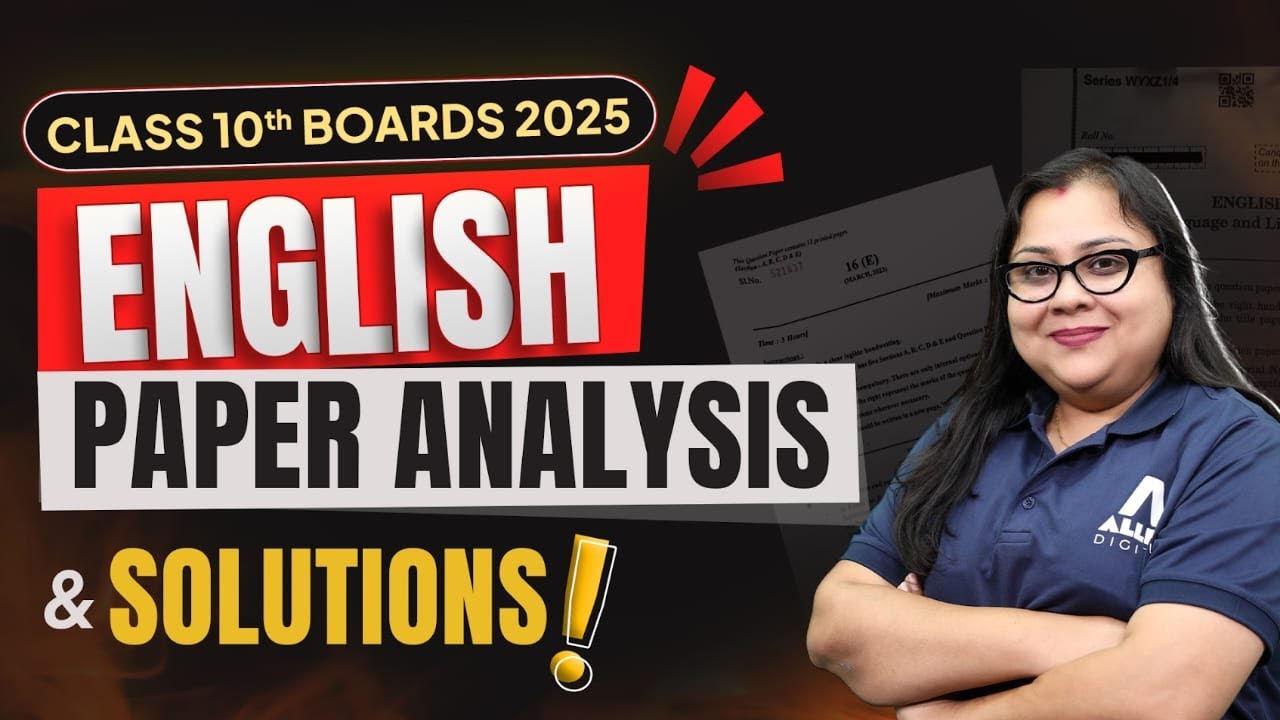 Class 10th Board 2025 English Exam | Class 10 English Answer Key | CBSE ...