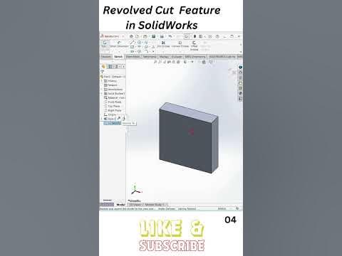 Revolved Cut Feature in SOLIDWORKS #solidworks #solidworkstutorial #solidworks3d #cadtutorials ...
