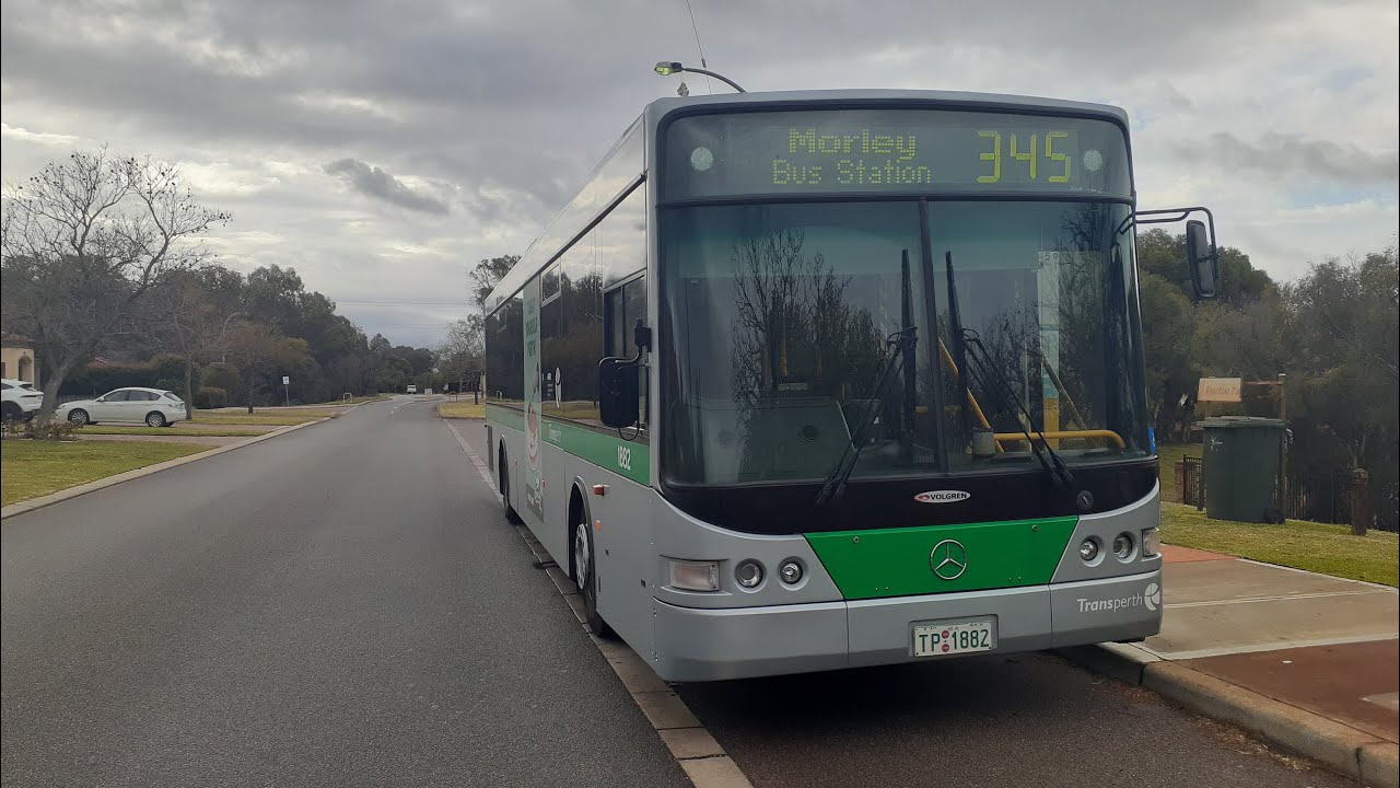 Transperth Bus No.1882 [4] Mercedes Benz OC500LE CNG (Loud ZF) - YouTube