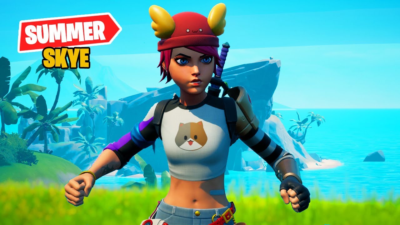 The SUMMER SKYE Challenge in Fortnite - YouTube