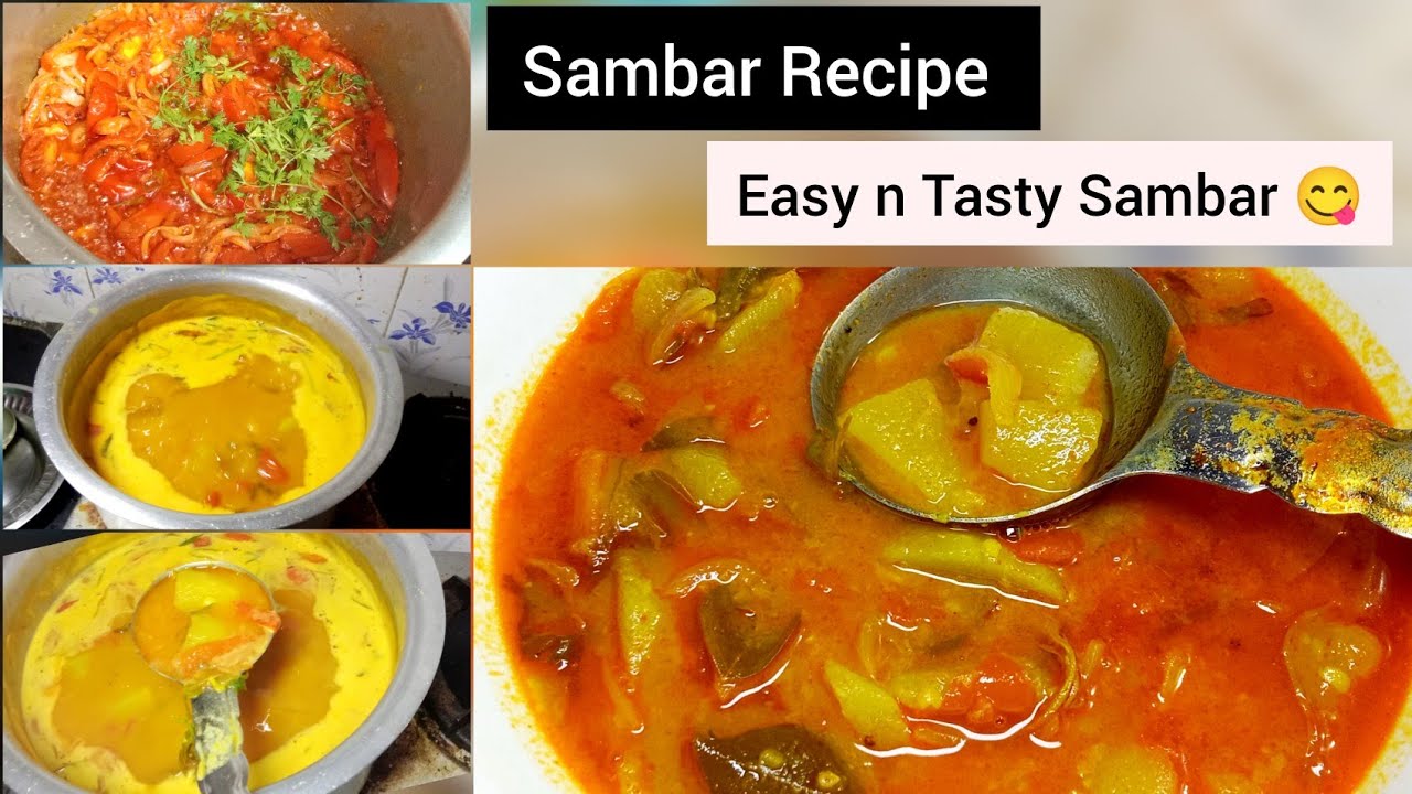 Sambar Recipe | How To Make Vegetable 🥒 Sambar Recipe | Vegetarian ...
