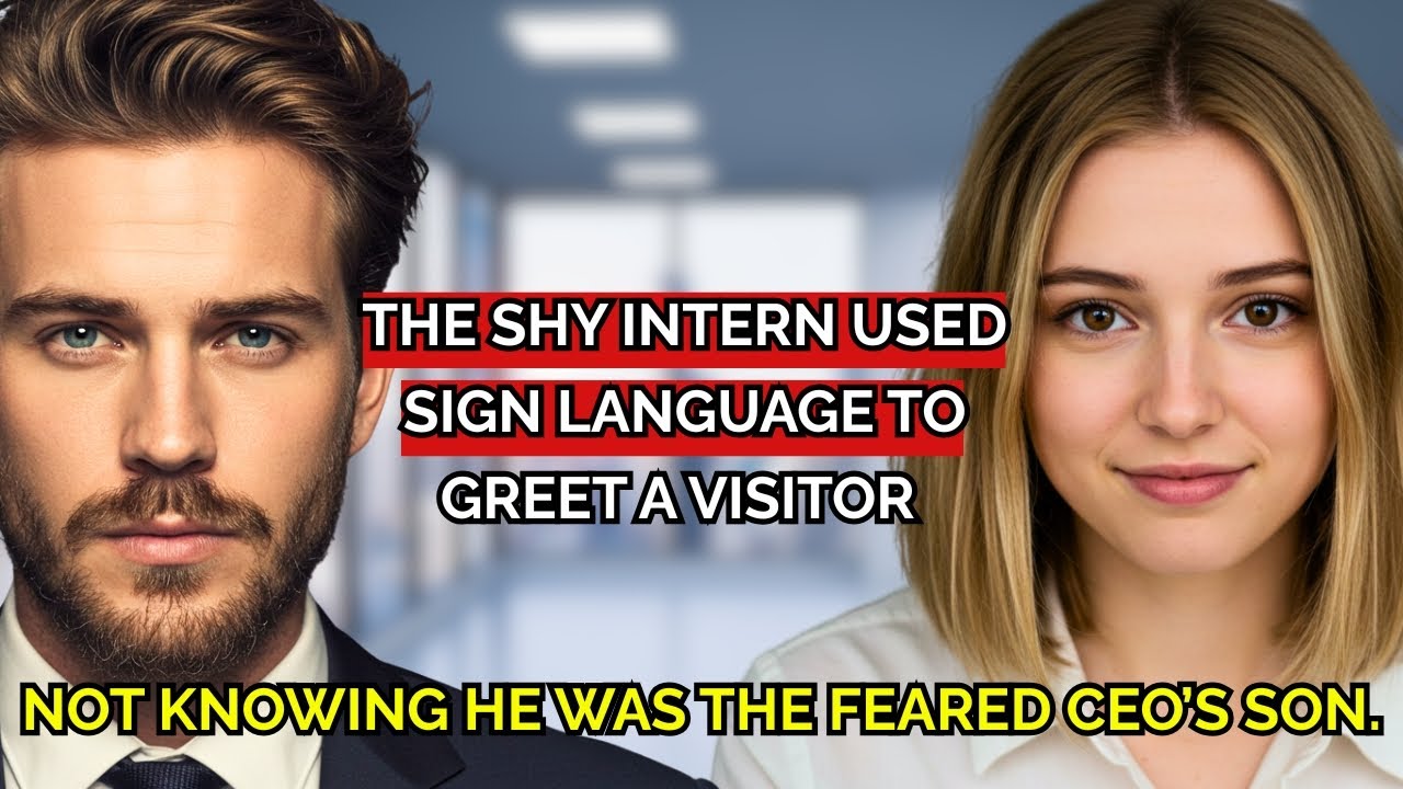 The shy intern used sign language to greet a visitor — not knowing he ...