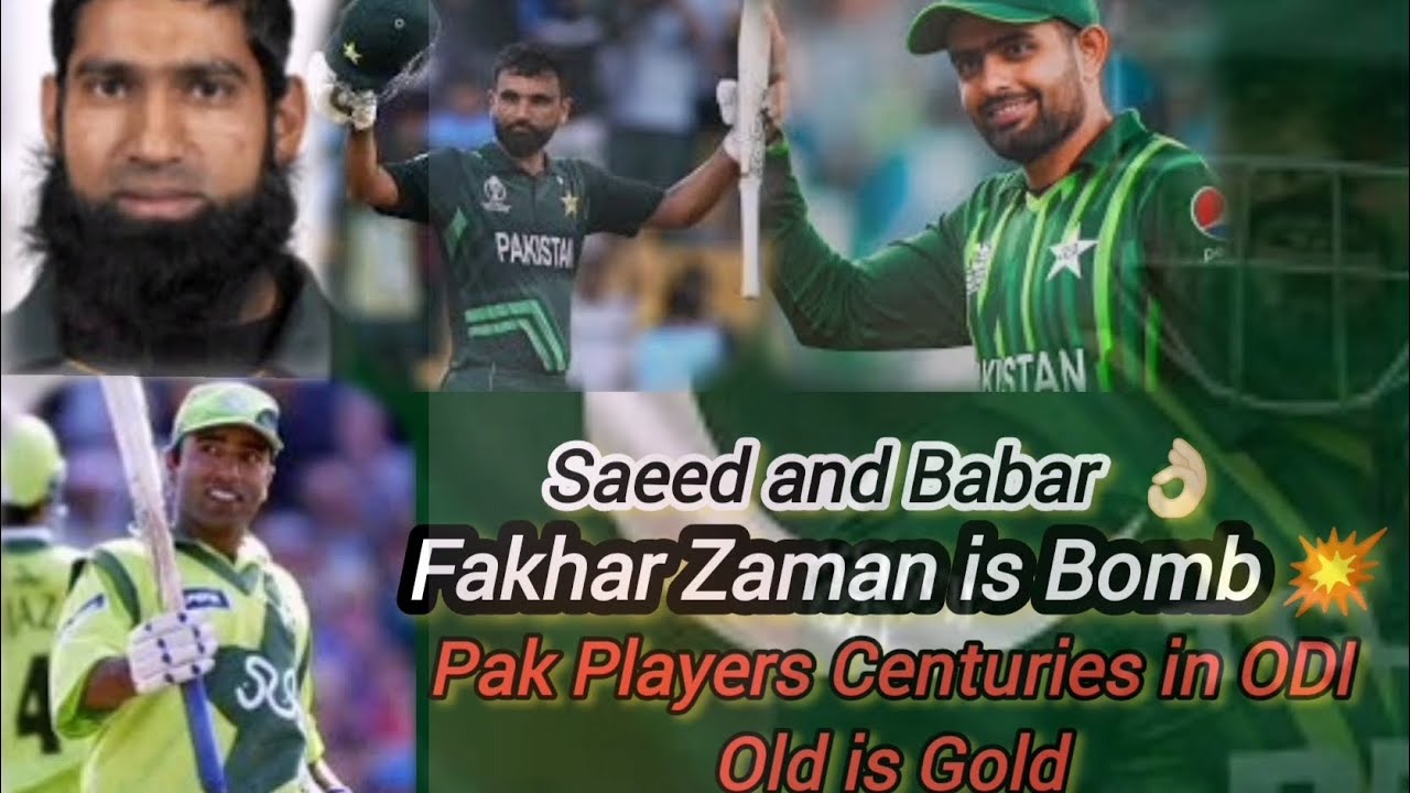 100's in ODI Circket By Pakistan Players / Old Is Gold / Babar and ...