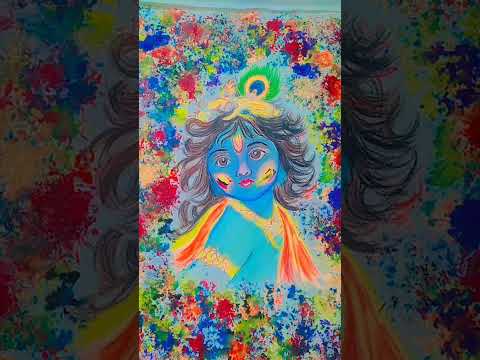 krishan jee ka painting 🎨 art by juli Sharma - YouTube