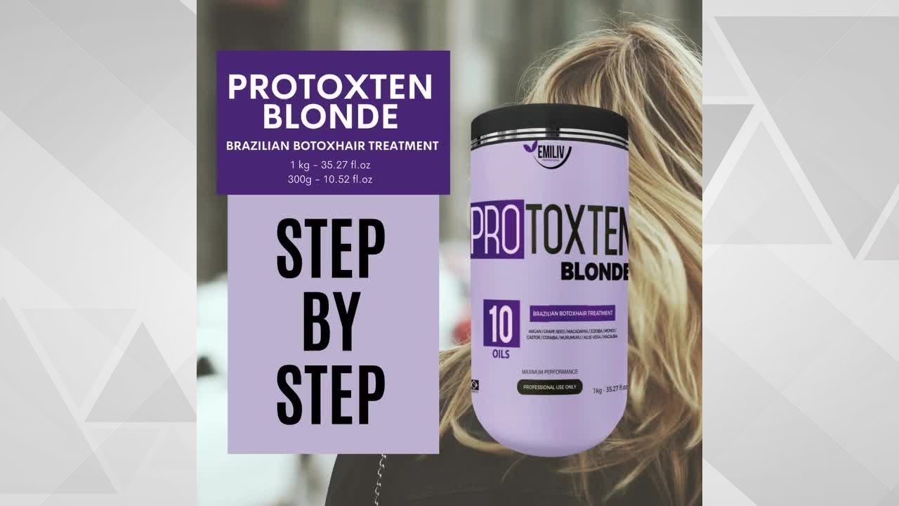 STEP BY STEP | PROTOXTEN BLONDE Brazilian Hair Botox Treatment - YouTube