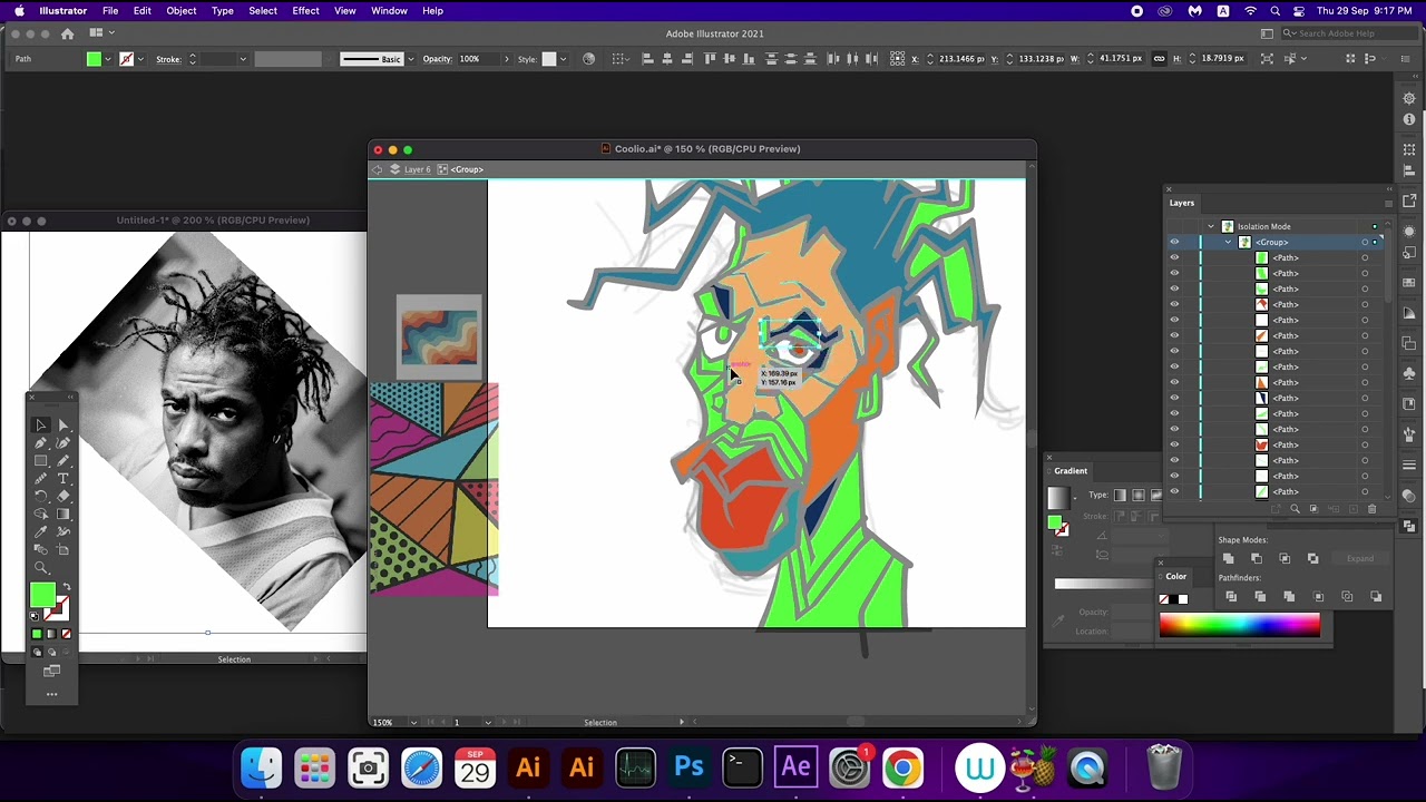 How To Draw Caricature of Coolio Part 3 - YouTube