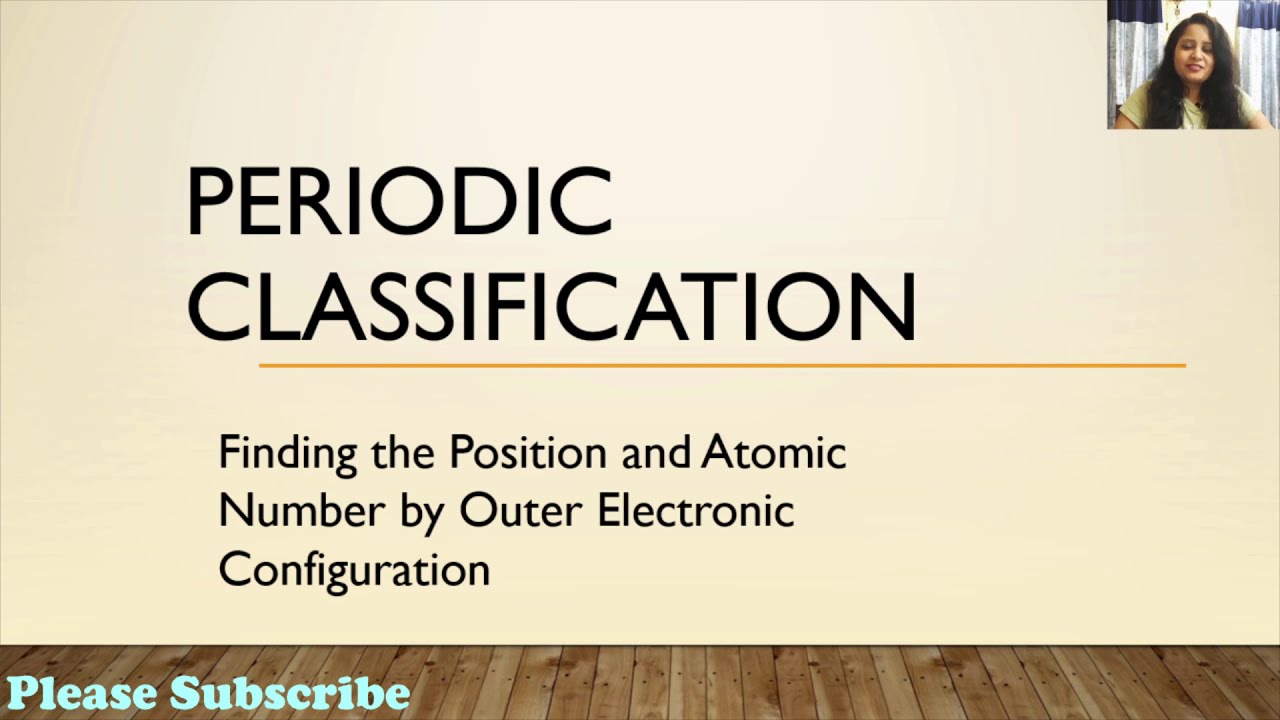Finding the Position and Atomic Number by Outer Electronic ...