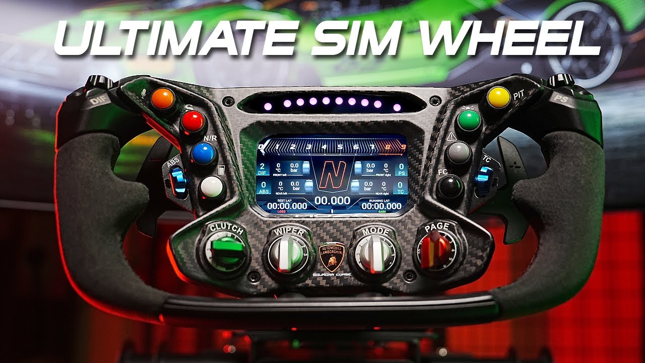 ESSENZA SCV12 Sim Wheel | Moza Racing & Lamborghini - YouTube