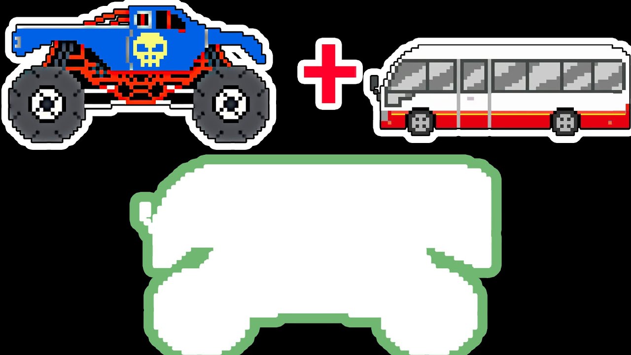 Mini Bus + Monster Truck | Street Vehicles | Monster Vehicles | Mashup ...