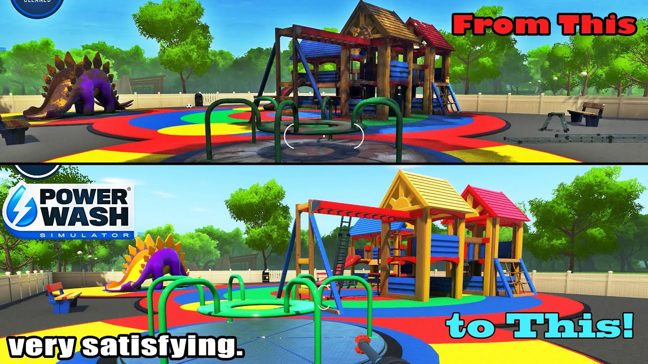 Cleaning the Playground | PowerWash Simulator 2021 | HARD BUT ...