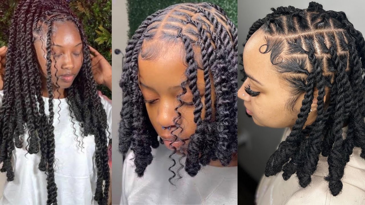 Invisible Locs Tutorialvideo || Invisible Twist Locs With Curls and ...