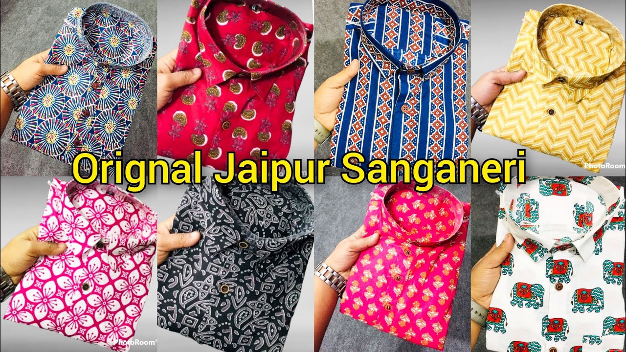Original Jaipur Sanganeri Prints Shirt / Jaipur Shirt Manufacturer ...