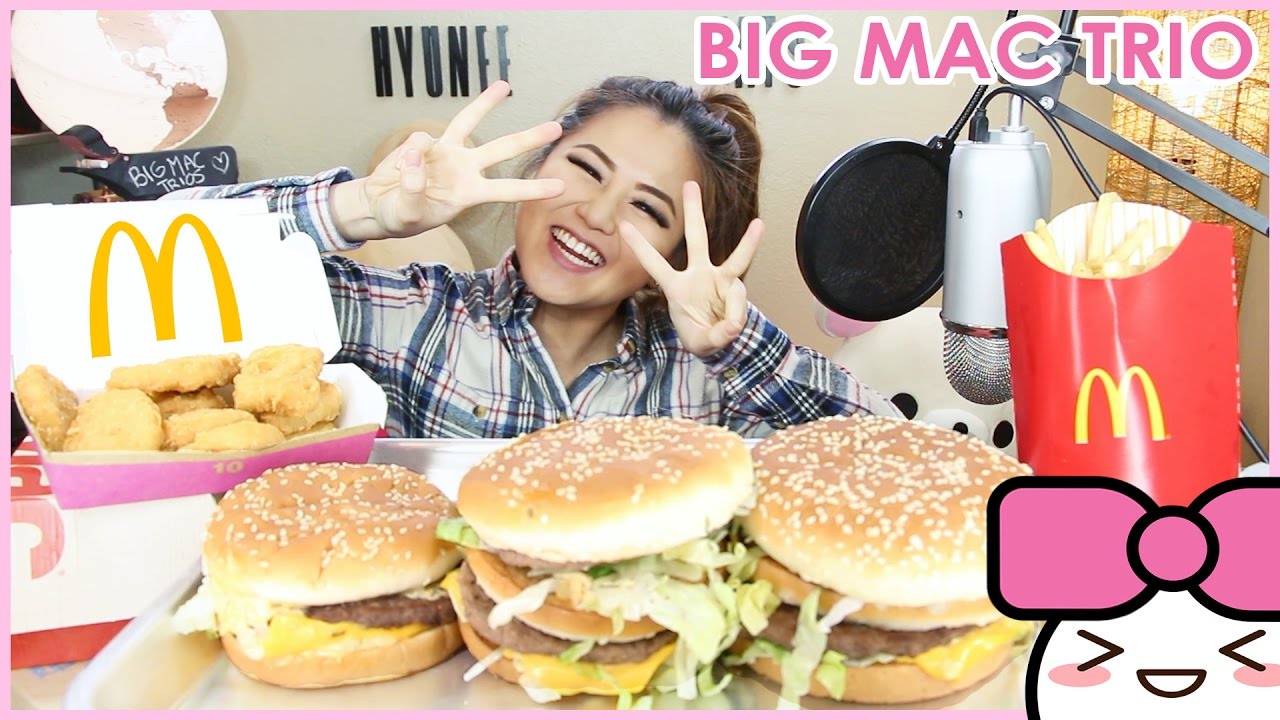 MCDONALD'S BIG MAC, GRAND MAC, and MAC JR | MUKBANG - YouTube