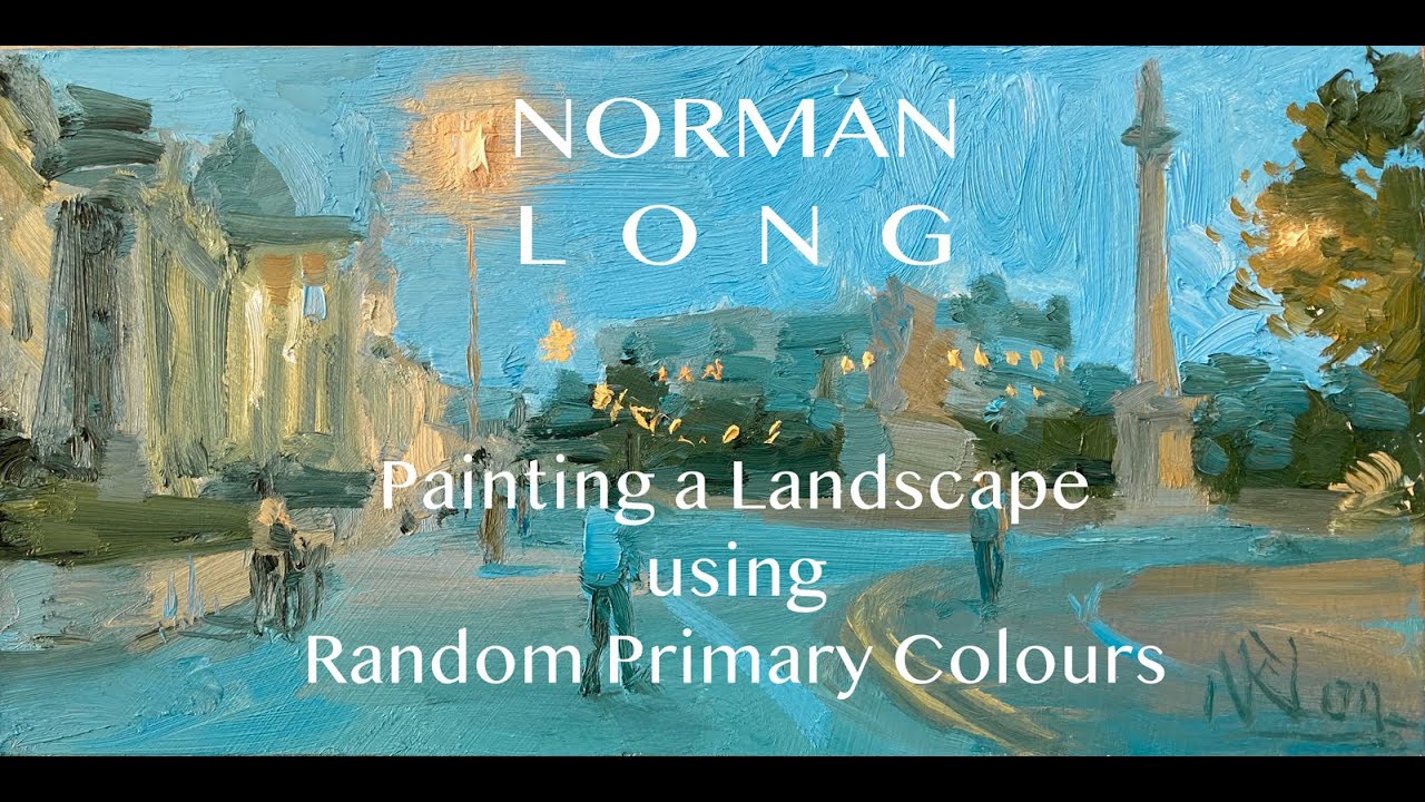 Painting a Landscape using Random Primary Colours - YouTube