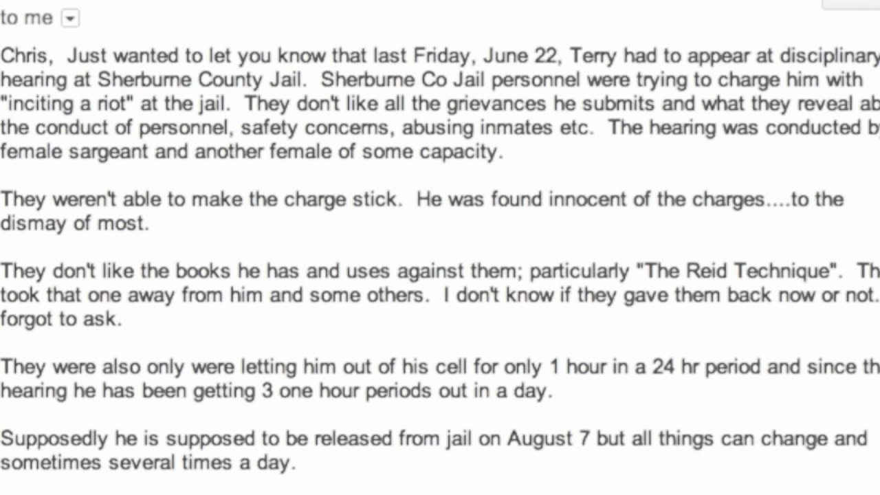 Terry Dean Nemmers beats bogus inciting to riot charges at Sherburne ...